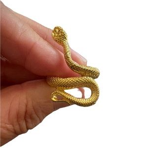 Jewelry | Gold Ribbed Snake Ring | Poshmark